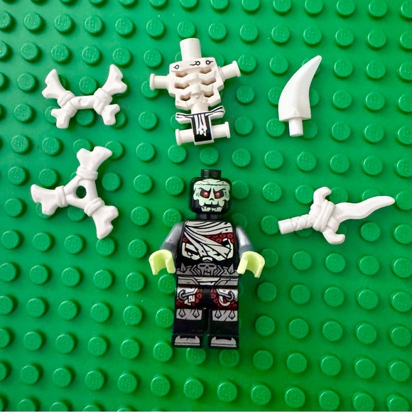 Lego | Toys | Lego Ninjago Bone Warrior Minifigure Skeleton Torso And ...